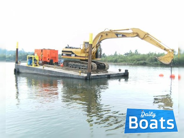 1990 Custom Built 40' X 20' X 4' Sectional Spud Barge for sale. View ...