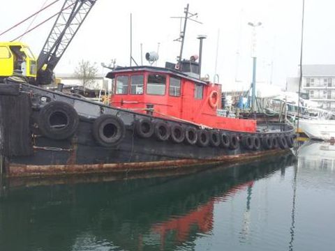 1844 1944 66' X 18' X 8' Ex Us Navy Tugboat Model Bow Tug for sale ...