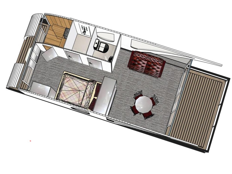 2022 FloatNest Houseboats Mini Luxury Floating for sale. View price ...