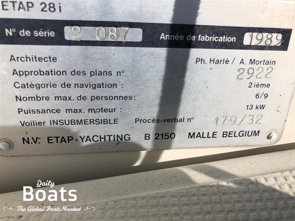 1989 Etap 28I for sale. View price, photos and Buy 1989 Etap 28I #200349