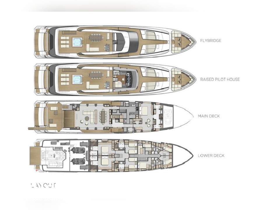 2018 Ferretti Yachts Custom Line 120 for sale. View price, photos and ...