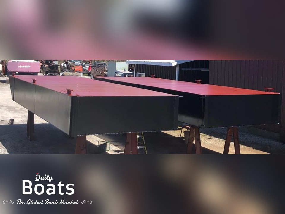 2021 Commercial Boats 24' X 16'6 X 30" Sectional Barge W/Spud Pockets ...