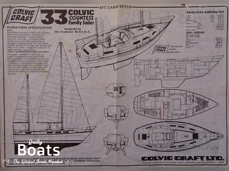 1984 Colvic Craft Countess 33 for sale. View price, photos and Buy 1984 ...