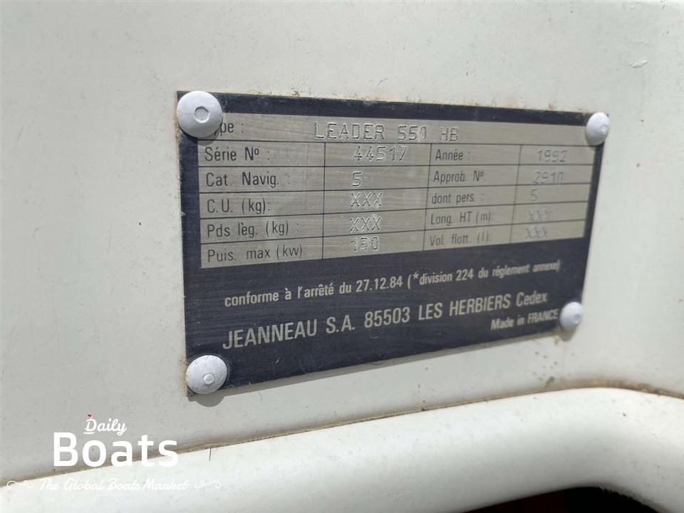 1992 Jeanneau Leader 550 for sale. View price, photos and Buy 1992 ...