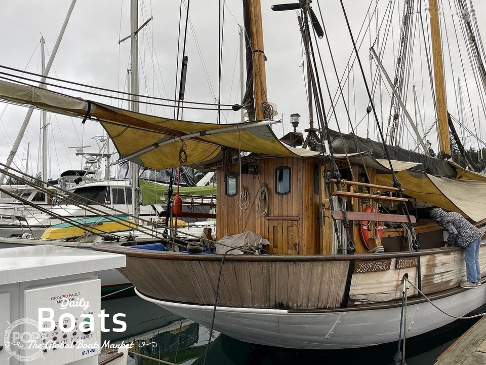 1934 Jensen Marine/Cal Boats Custom 60 Converted Danish Fishing Ketch ...