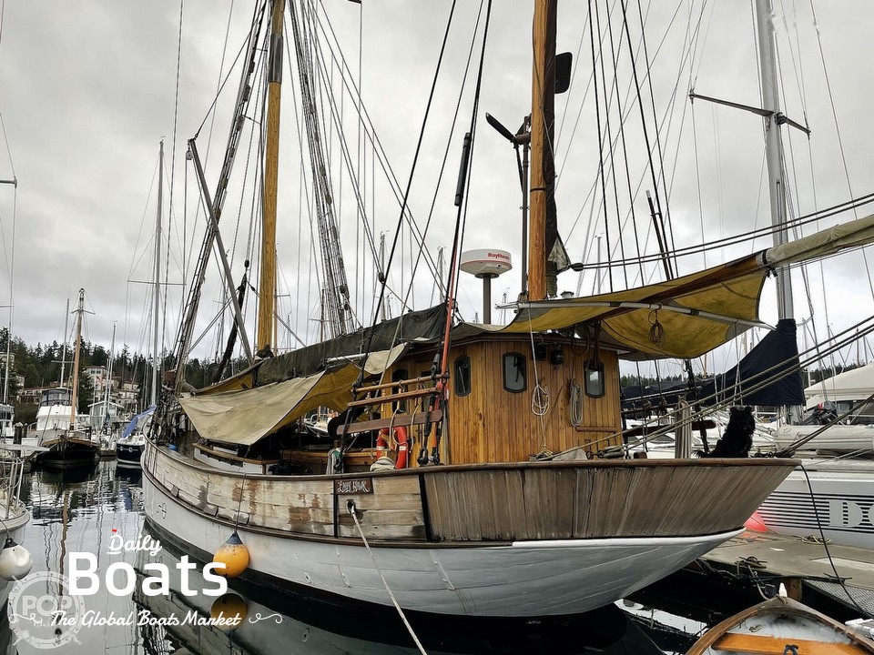 1934 Jensen Marine/Cal Boats Custom 60 Converted Danish Fishing Ketch ...