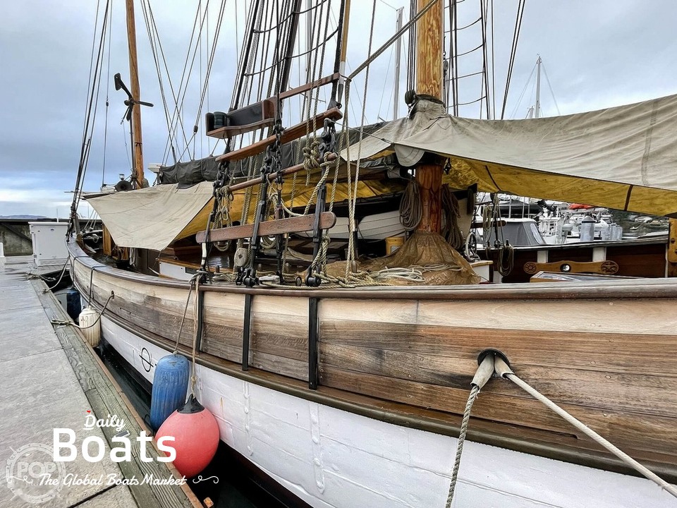 1934 Jensen Marine/Cal Boats Custom 60 Converted Danish Fishing Ketch ...