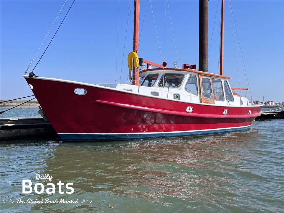 Van der laan woubrugge converted motor sailer dutch steel ke for sale ...