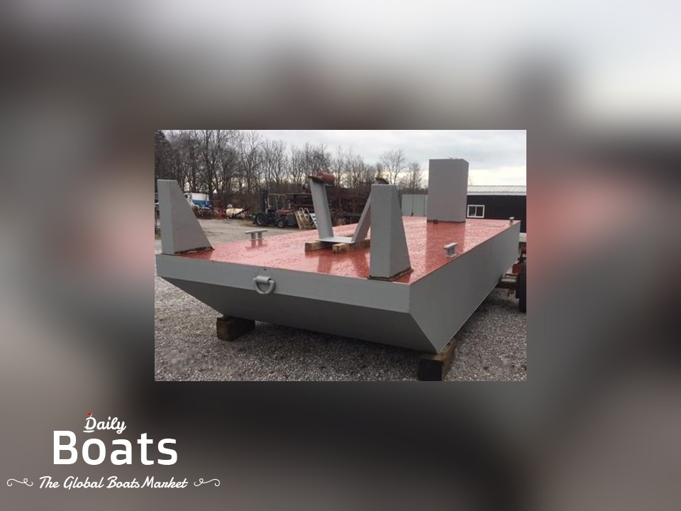 2021 8 X 20 Steel Push Boat C/W Console. Push Knees And Motor Bracket ...