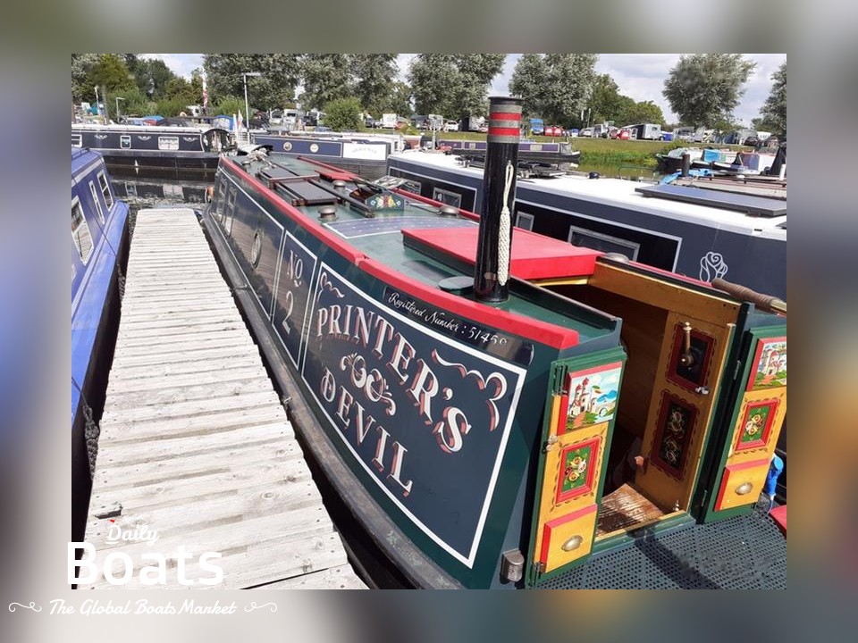 1992 Sagar Marine 40Ft Traditional Narrowboat Called Printer\S Devil ...