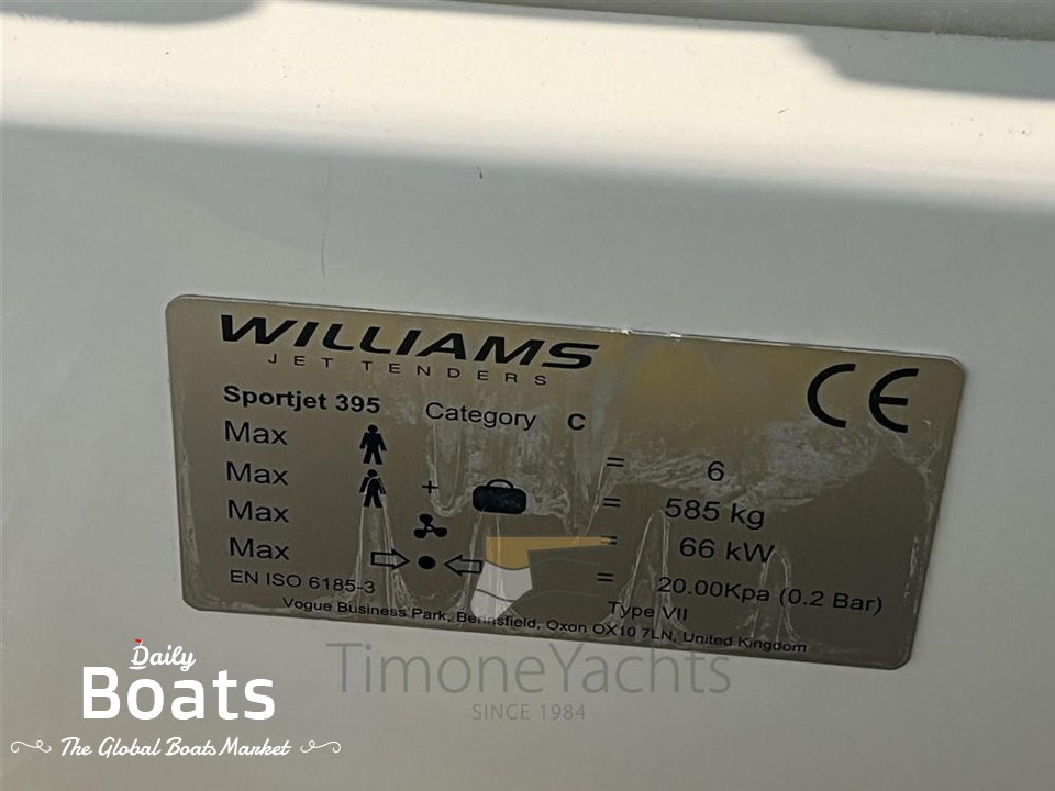 2019 Custom Williams Sportjet 395 for sale. View price, photos and Buy ...