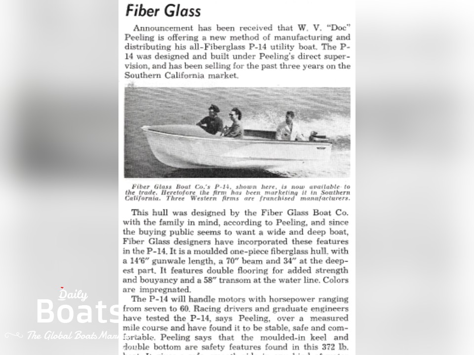 1957 Fiberform P-14 for sale. View price, photos and Buy 1957 Fiberform ...