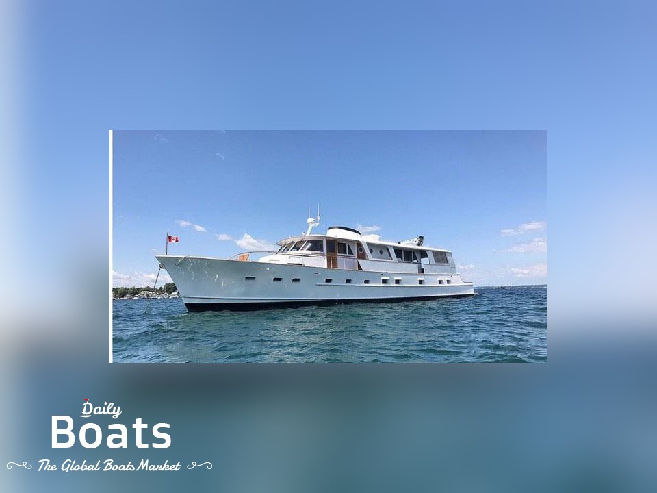 Burger 82 flushdeck motoryacht with cockpit for sale - Daily Boats