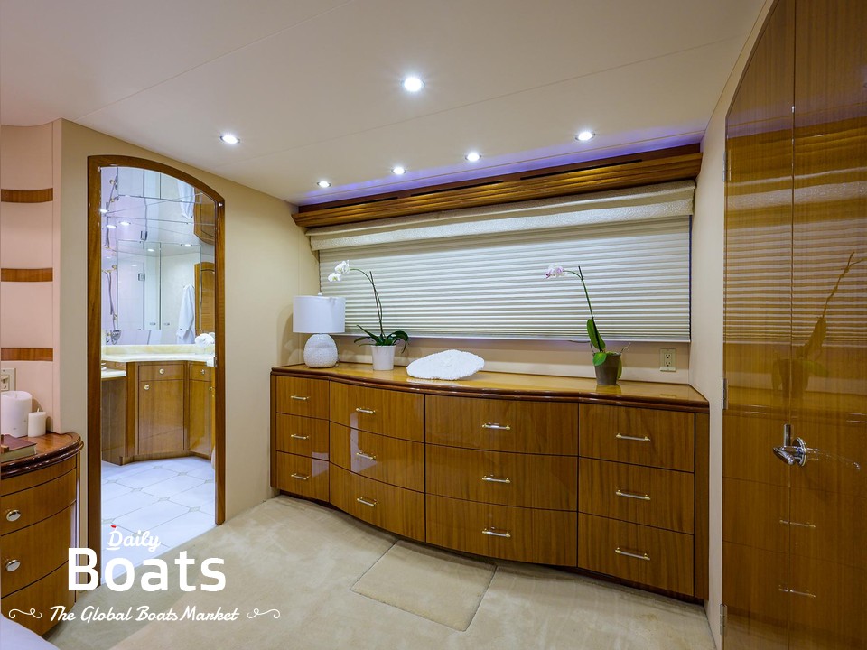 2005 Hatteras Enclosed Flybridge With Euro Transom for sale. View price ...