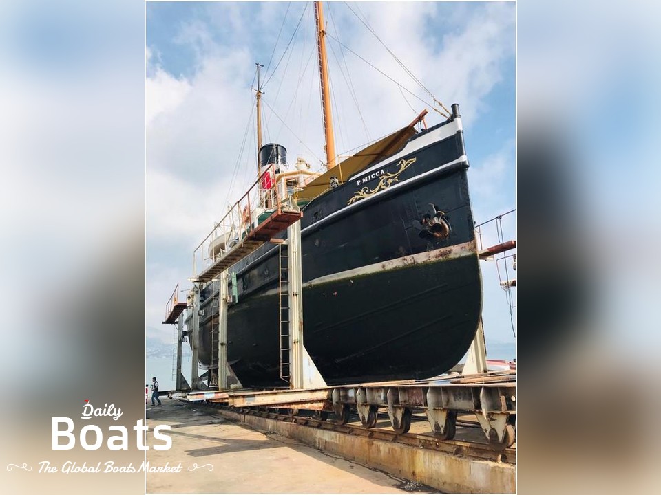 Satılık 1895 Tugboat Steam Schooner 1895 "Piro Rimorchiatore Goletta ...