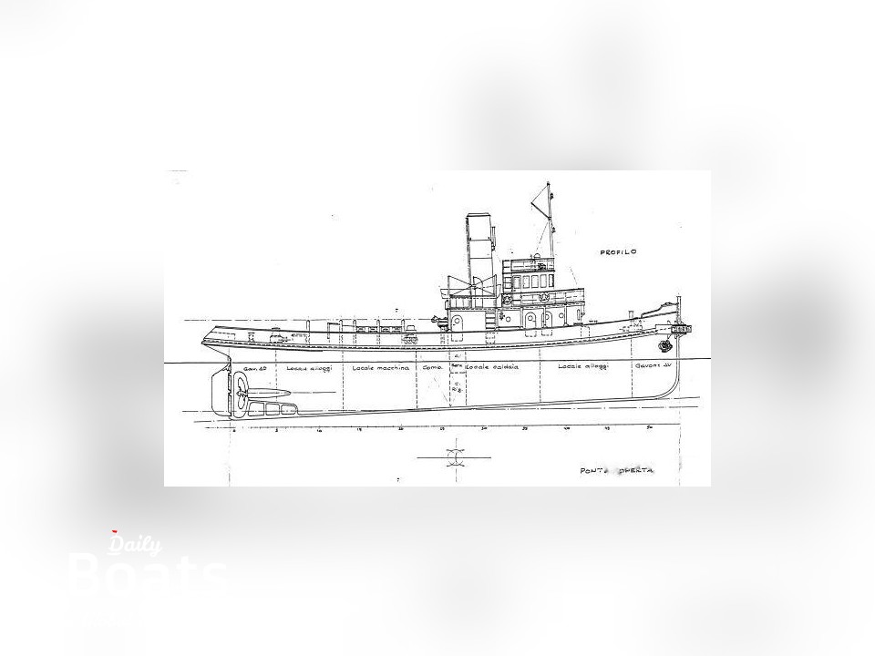 1895 Tugboat Steam Schooner 1895 "Piro Rimorchiatore Goletta" for sale ...