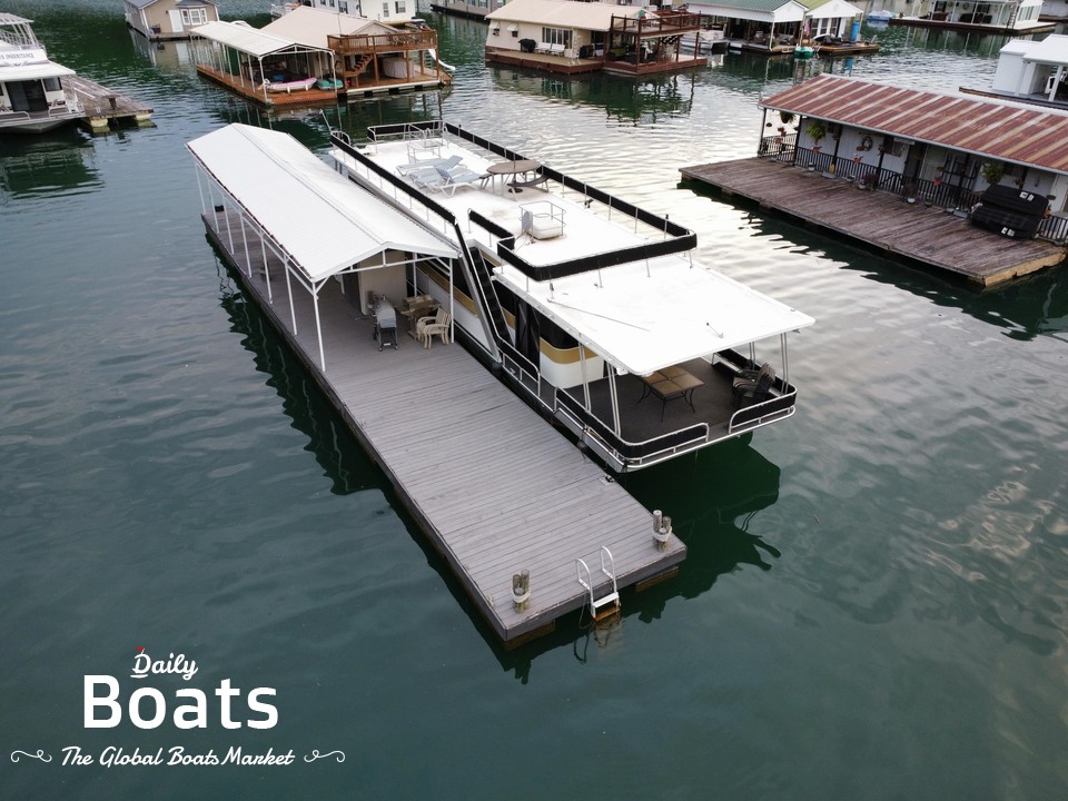1994 Lakeview 15 X 68 Wb Houseboat And Dock for sale. View price ...