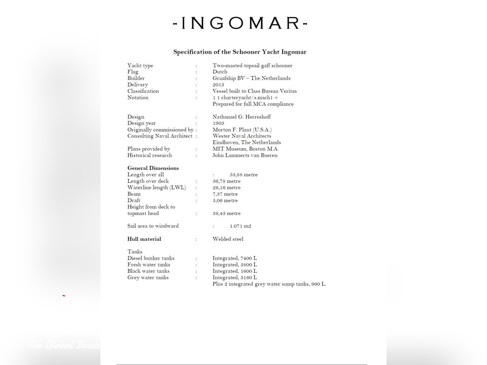 2016 Herreshoff Schooner Ingomar for sale. View price, photos and Buy ...