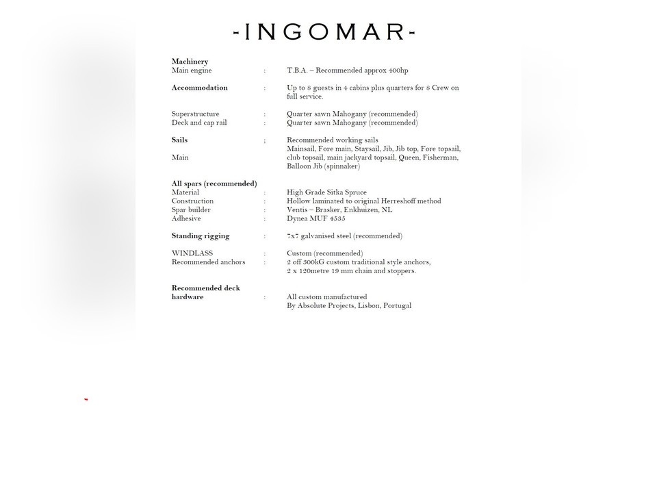 2016 Herreshoff Schooner Ingomar for sale. View price, photos and Buy ...