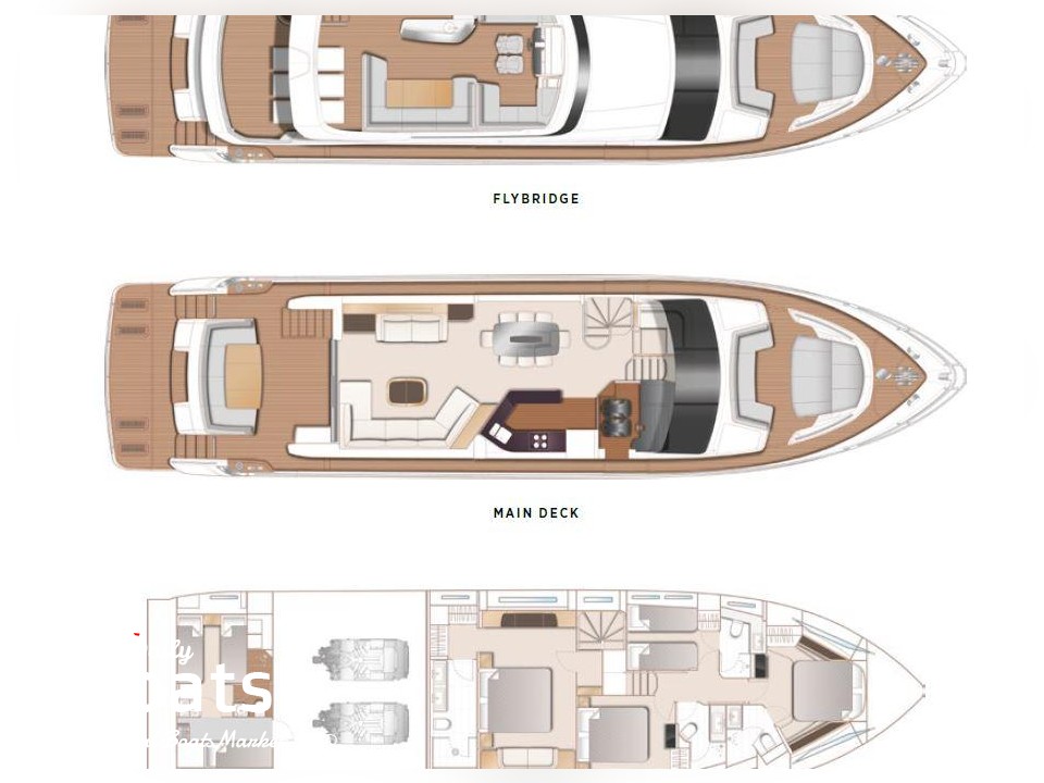 2018 Princess 75 for sale. View price, photos and Buy 2018 Princess 75 ...