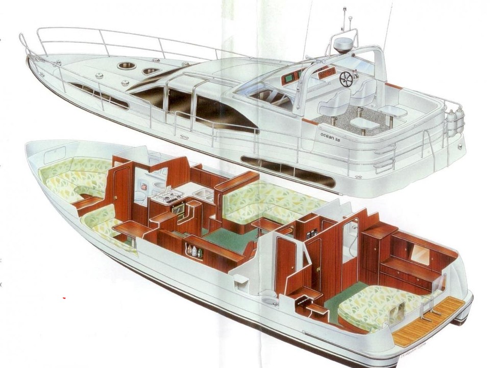 1997 Broom Ocean 38 for sale. View price, photos and Buy 1997 Broom ...