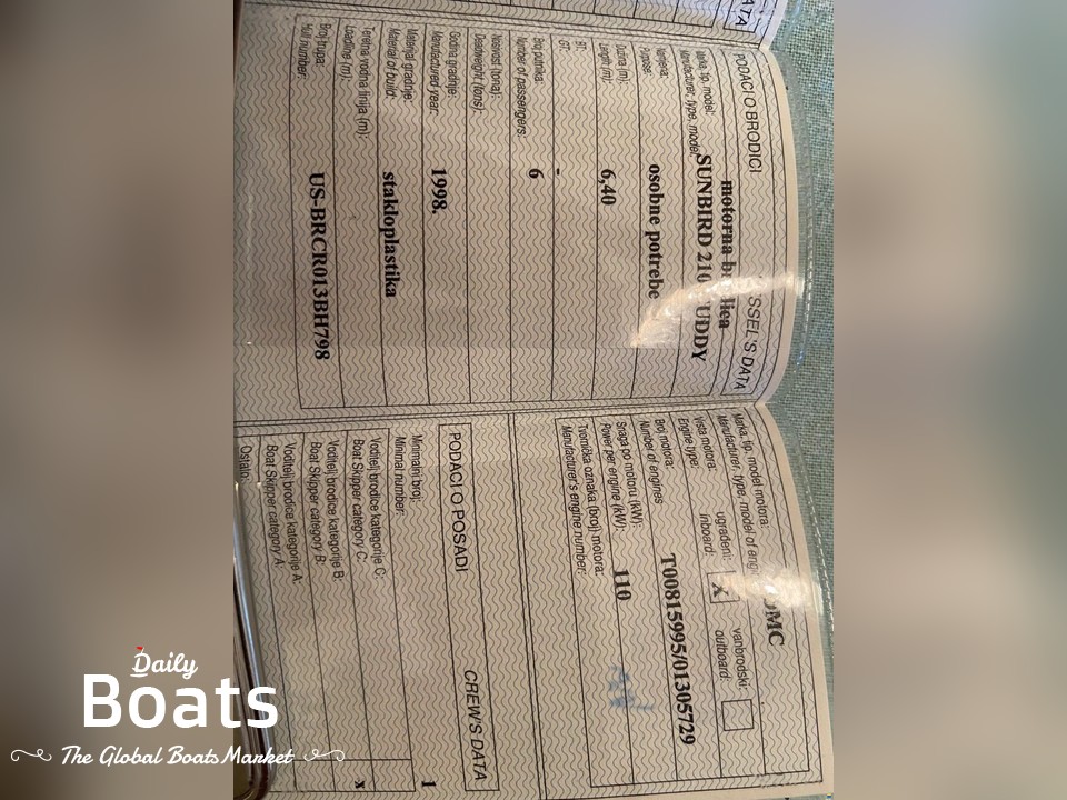 1998 Sunbird 2100 Omc for sale. View price, photos and Buy 1998 Sunbird 2100 Omc #364192