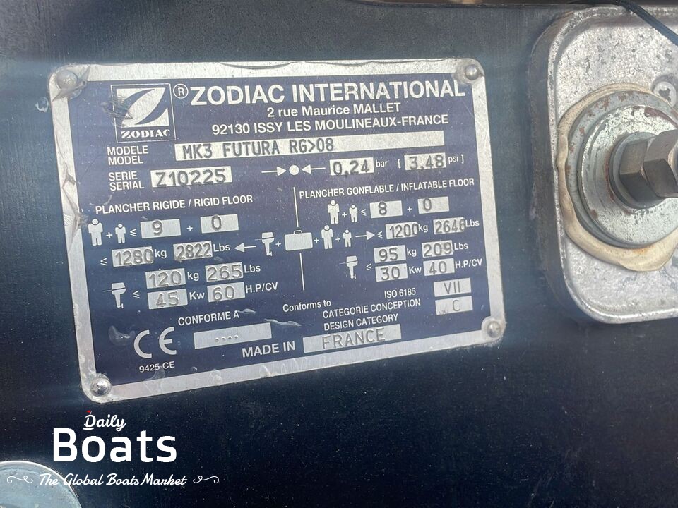 2010 Zodiac Futura Mark 3 for sale. View price, photos and Buy 2010 ...