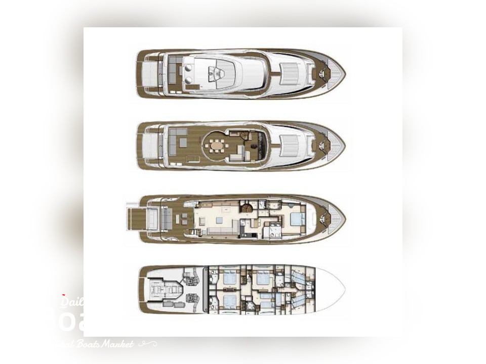 2017 Ferretti Yachts Custom Line 28 Navetta for sale. View price ...