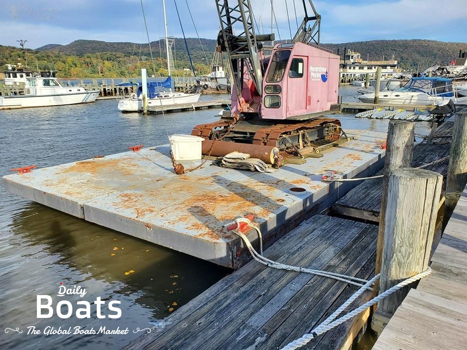 1990 Commercial Boats Sectional Barge W/ Crane for sale. View price ...
