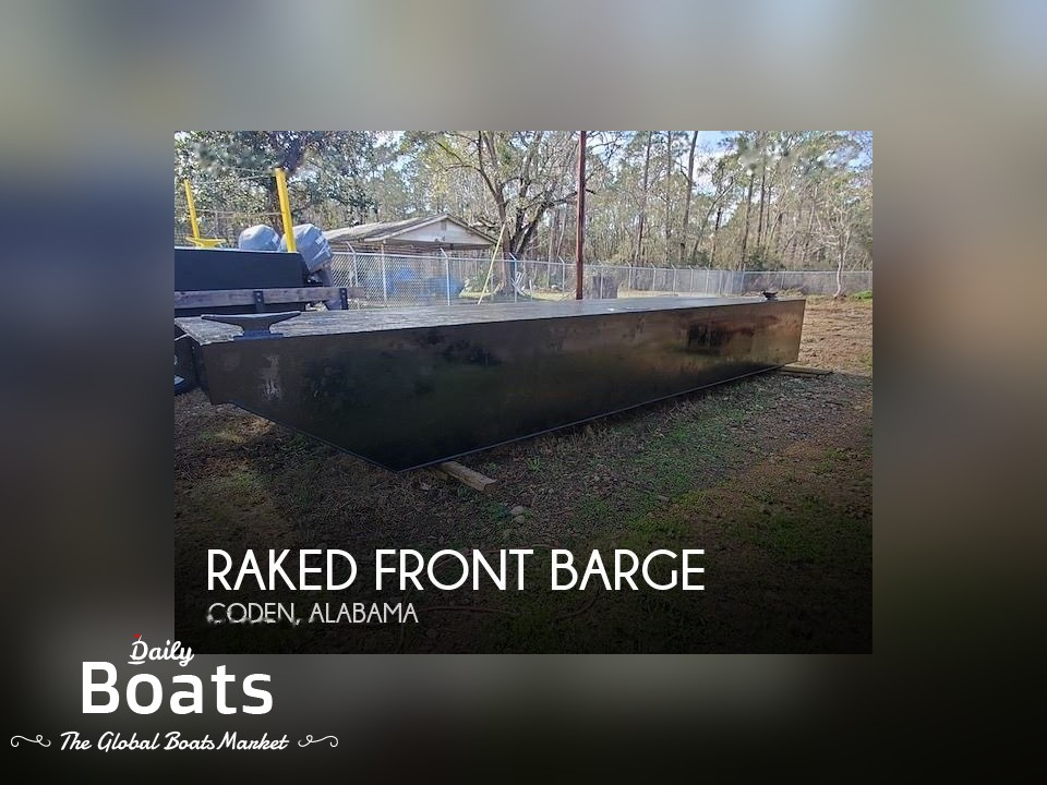 2021 Custom built/Eigenbau 8X24X3 Raked Front Barge for sale. View ...