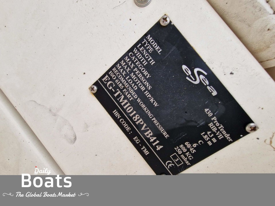 2014 e-Sea 430 Pro Tender Rib-Vii for sale. View price, photos and Buy ...