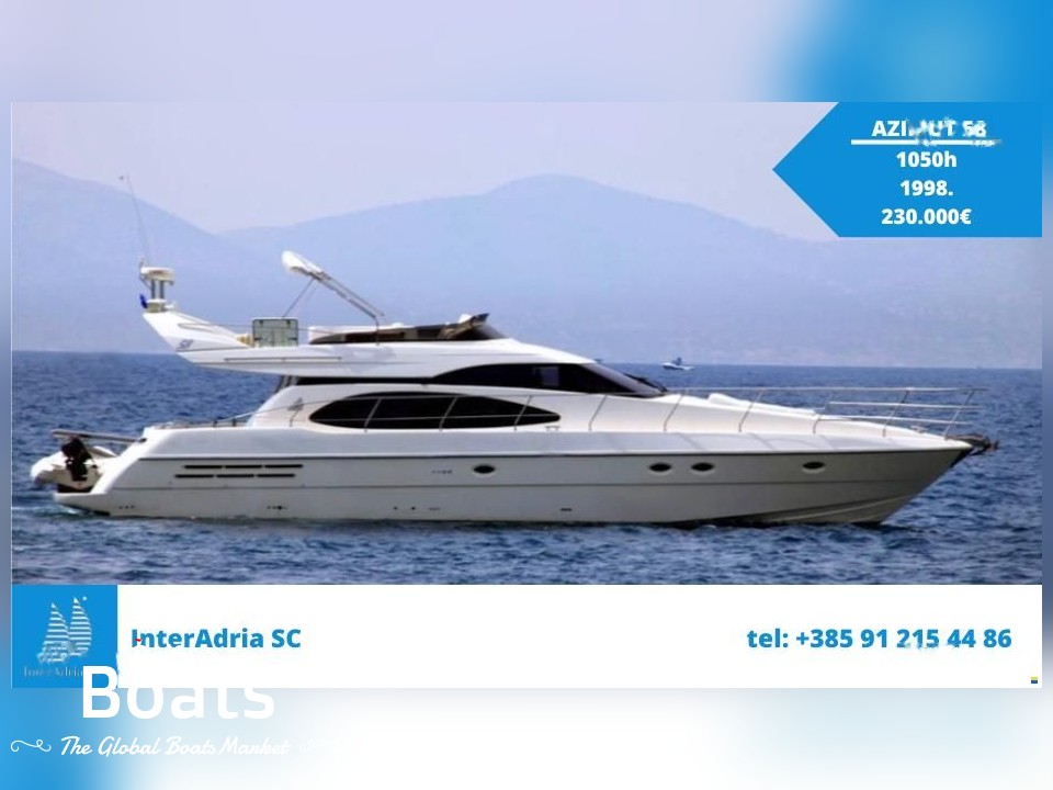 1998 Azimut 58 на продажу. Посмотреть цену, фотографии и Купить 1998 Azimut 58 #475259