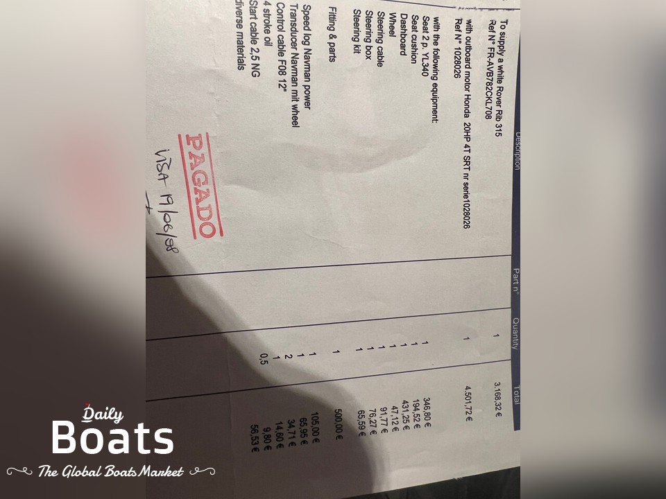 2008 Avon Inflatables Rover Rib 315 for sale. View price, photos and ...