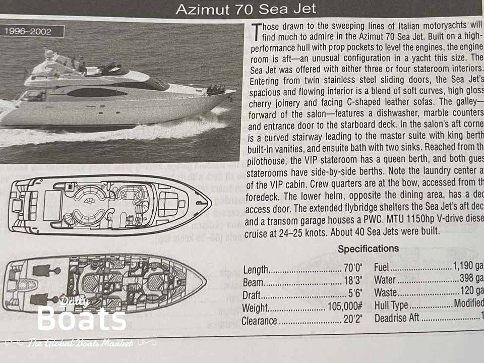 2000 Azimut 70 Sea-Jet for sale. View price, photos and Buy 2000 Azimut ...