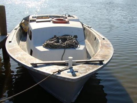1969 Fiberglass Work Boat Heavily Built Ex Navy Lcvp Work Boat for sale ...