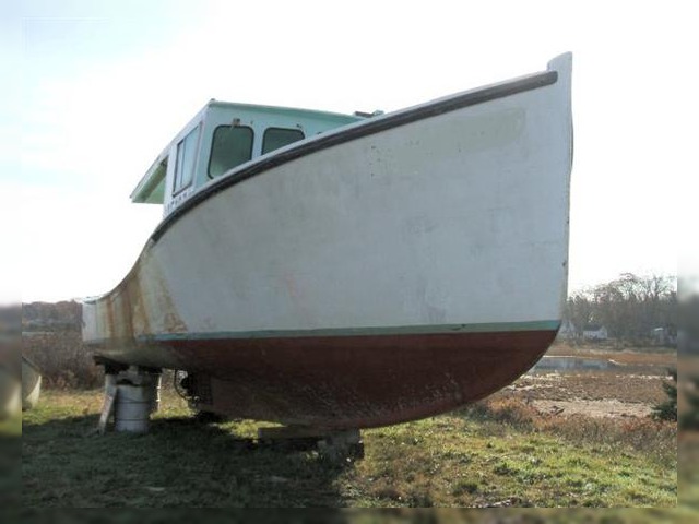 1987 1987 Fibertlass Over Wood Nova Scotia Fishing Boat Hull Nova ...
