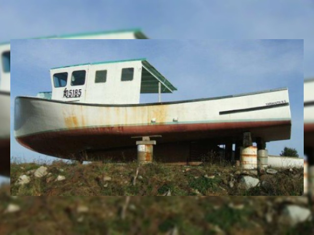 1987 1987 Fibertlass Over Wood Nova Scotia Fishing Boat Hull Nova ...