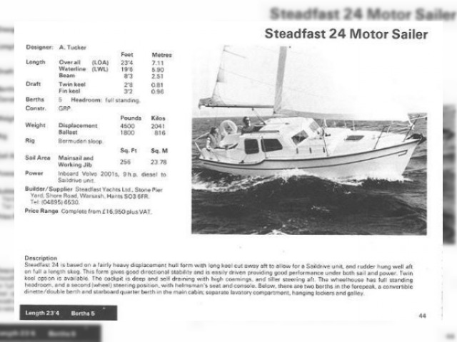1983 Steadfast 24 for sale. View price, photos and Buy 1983 Steadfast ...